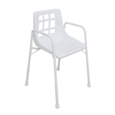 Adjustable Shower Chair with Contoured Seat | Aidacare
