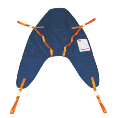 Kerry Keyhole Pivot Sling with Head Support - Polyester | Aidacare